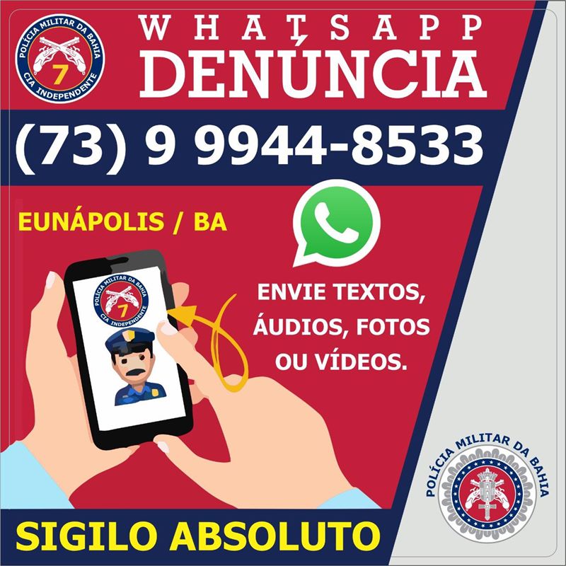Polícia Militar divulga WhatsApp para denúncias - VIA 41 Polícia Militar divulga WhatsApp para denúncias - VIA 41